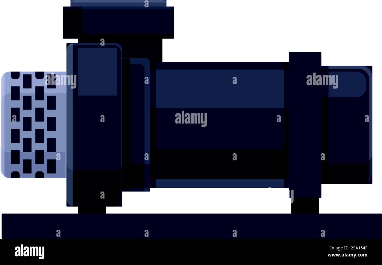 Pipe gear submersible pump icon cartoon vector. Garden system. Farm ...