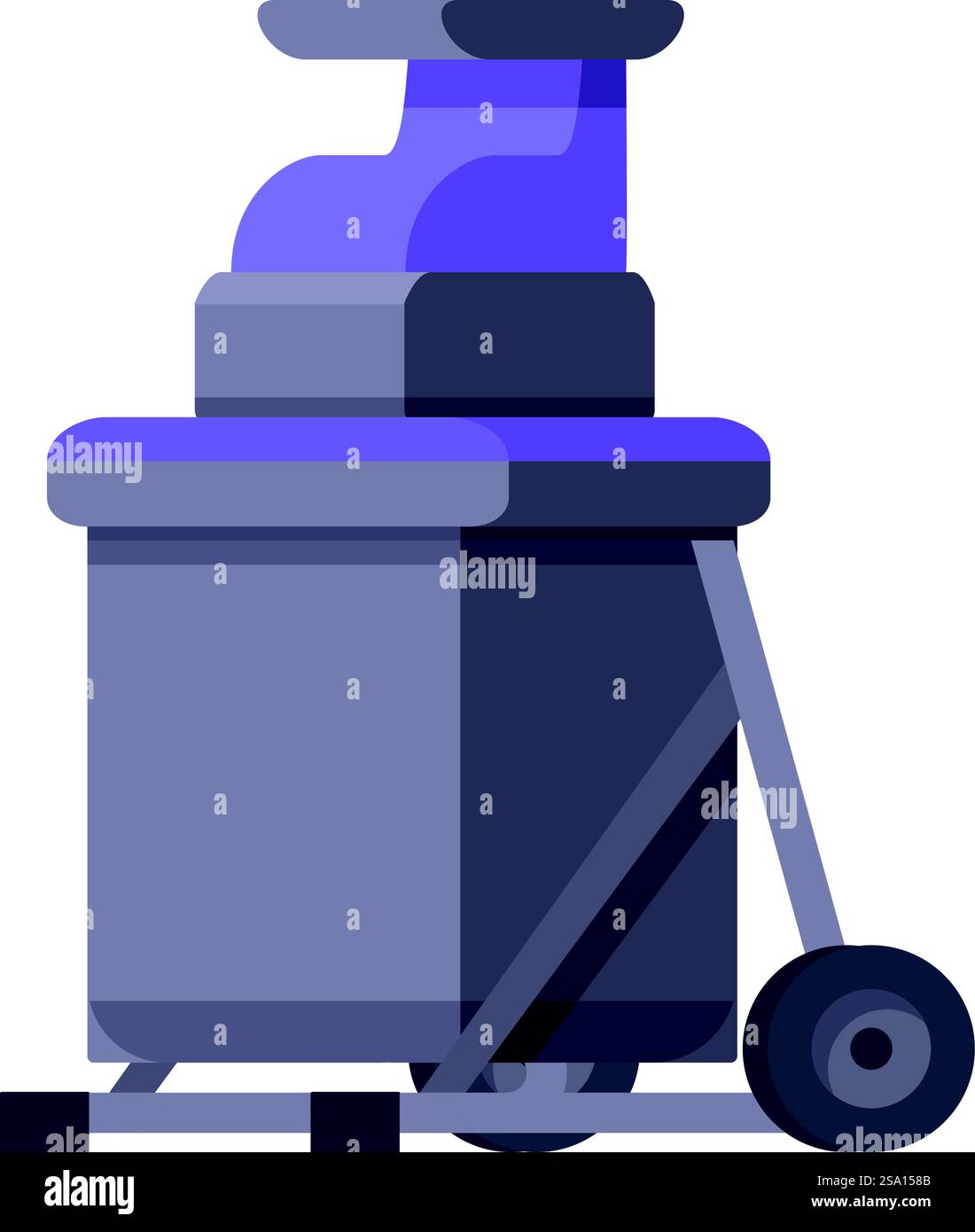 Garden shredder nature icon cartoon vector. Summer working. Chipper ...