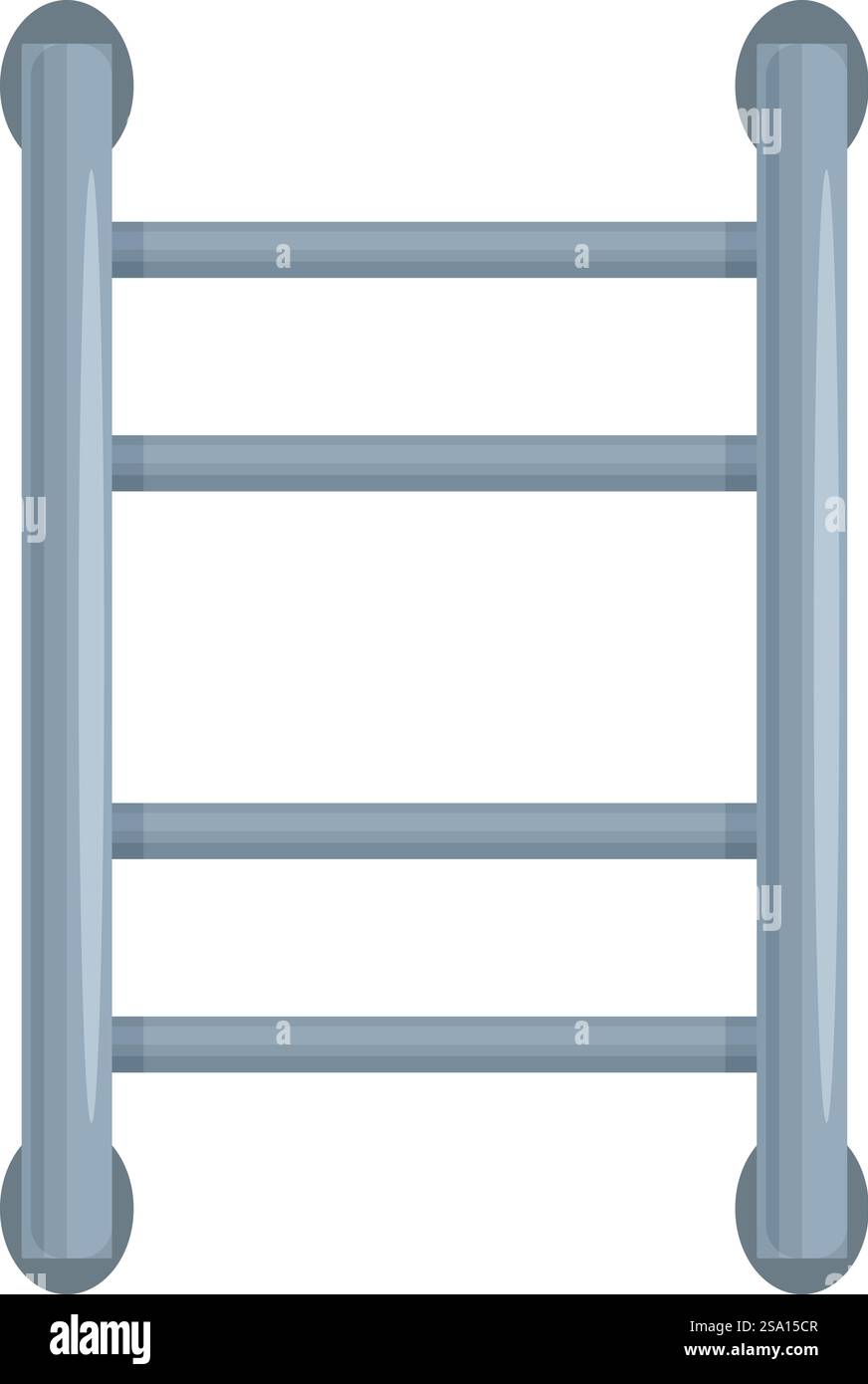 Wall towel dryer icon cartoon vector. Hanger rope. Metal radiator. Wall ...