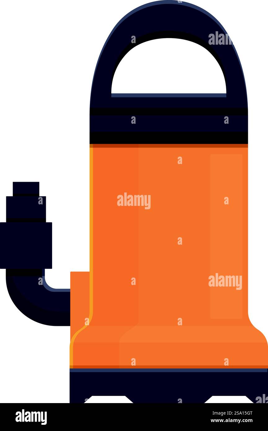 Submersible pump icon cartoon vector. Garden fat. Machine motor valve ...