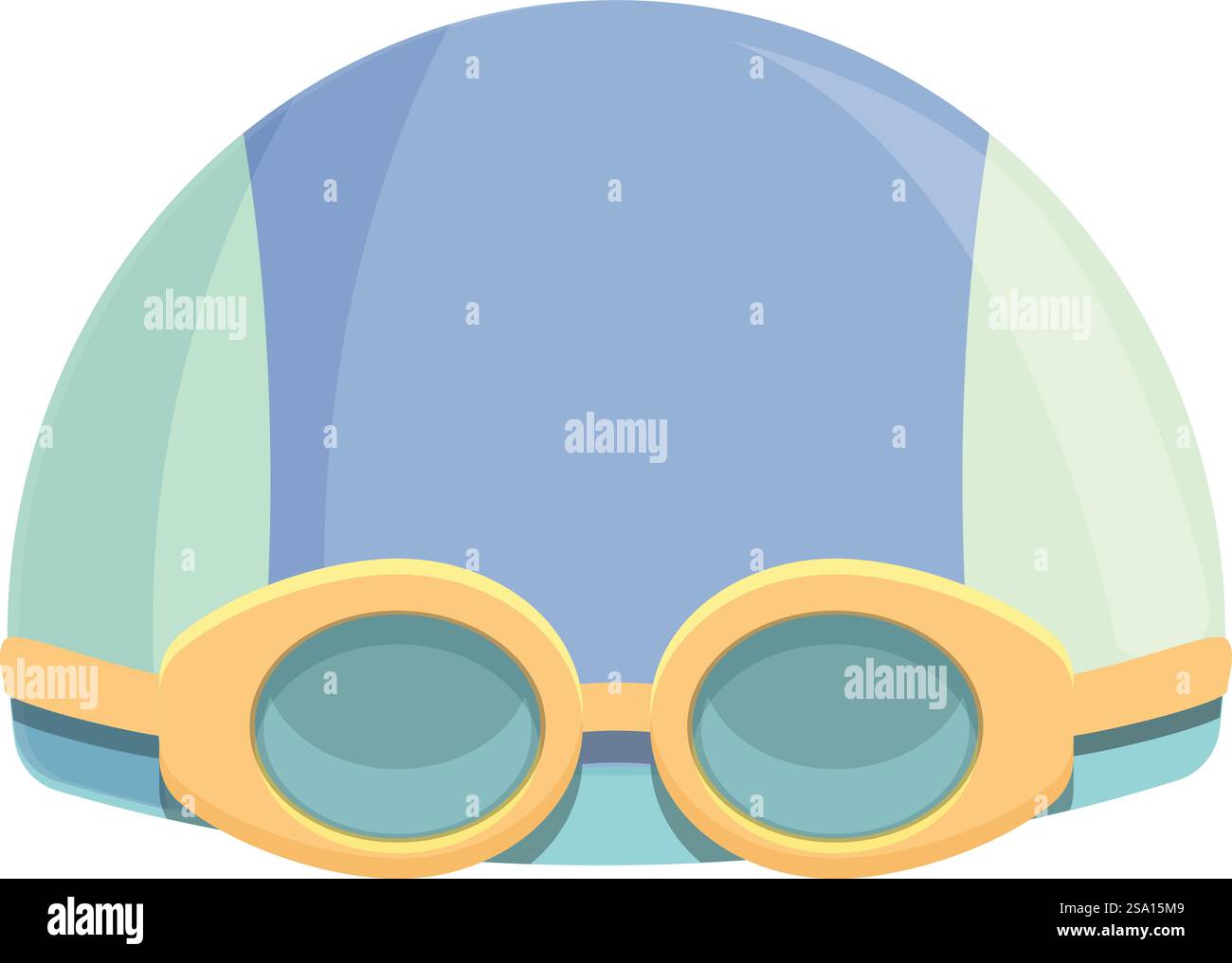 Athlete swim equipment icon cartoon vector. Travel fashion. Glasses sea ...