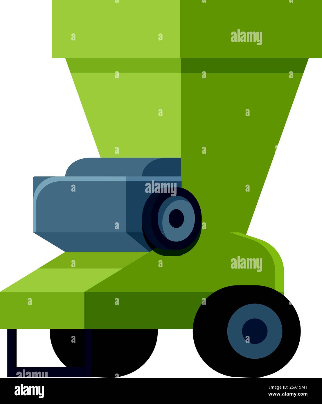 Steel shredder icon cartoon vector. Garden tool. Agriculture tree ...