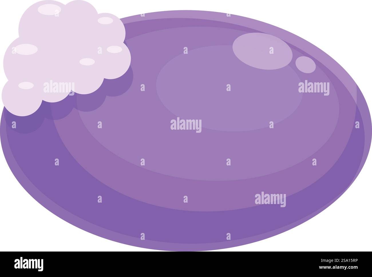 Purple soap icon cartoon vector. Foam detergent. Wash agent cleansing ...