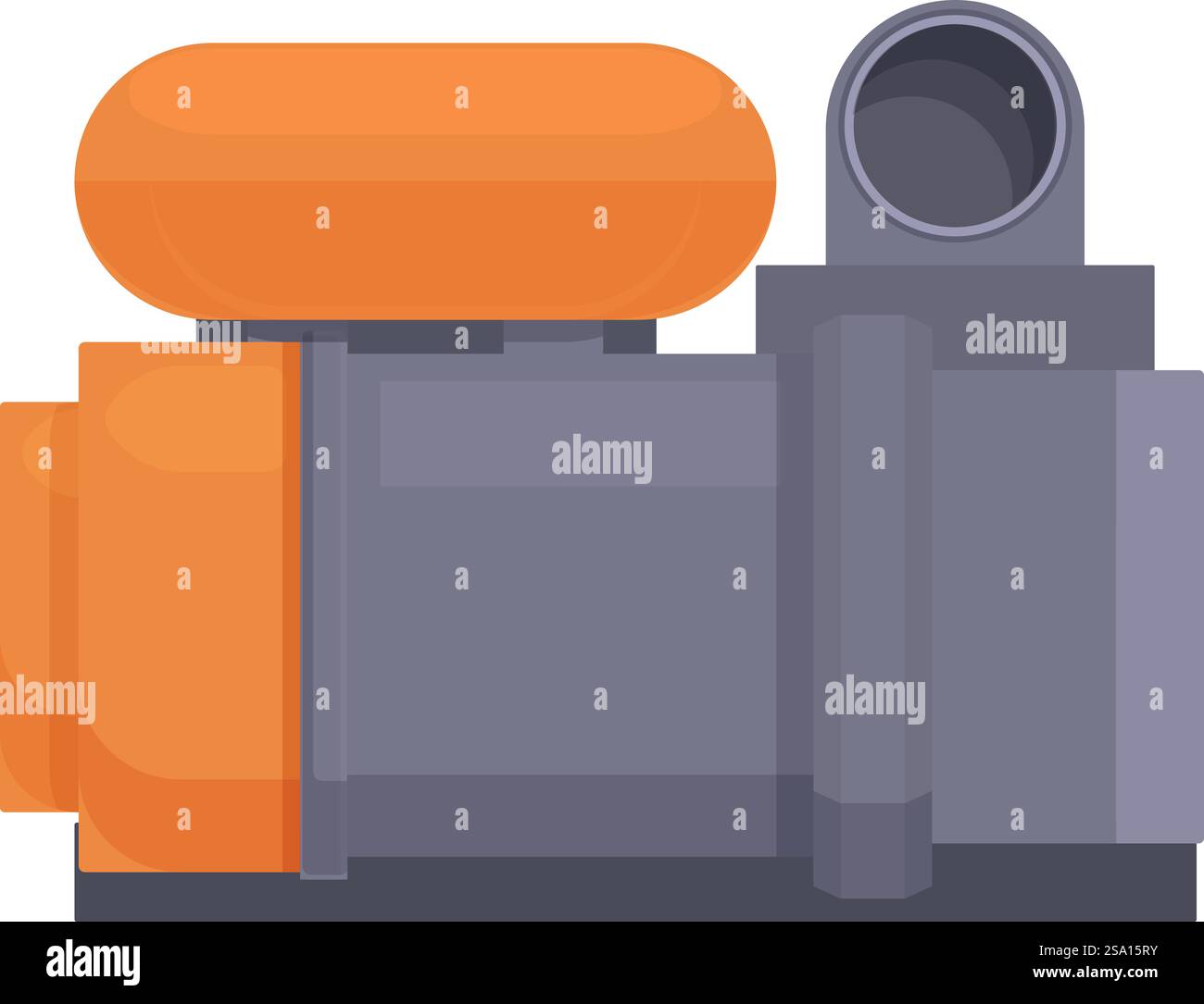 Pump pipe gear icon cartoon vector. Liquid farm system. Electric ...
