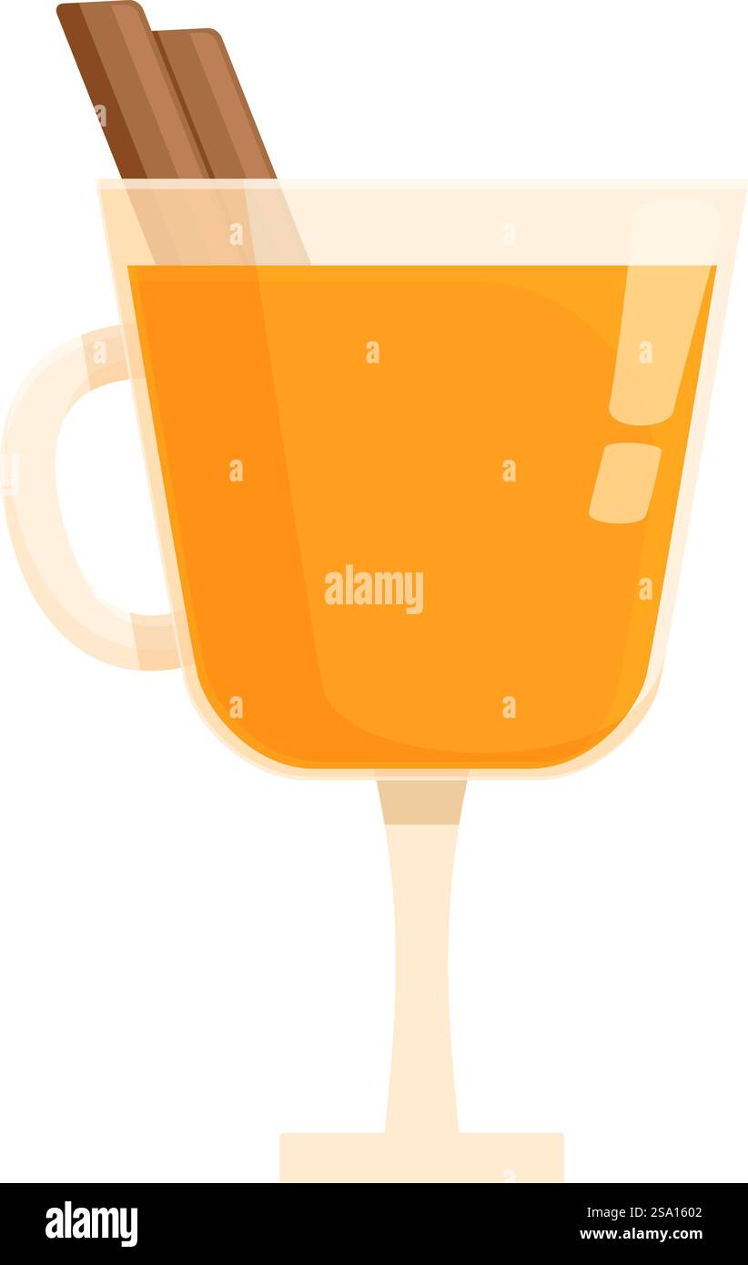 Cider cocktail icon cartoon vector. Season natural brew. Food drink ...