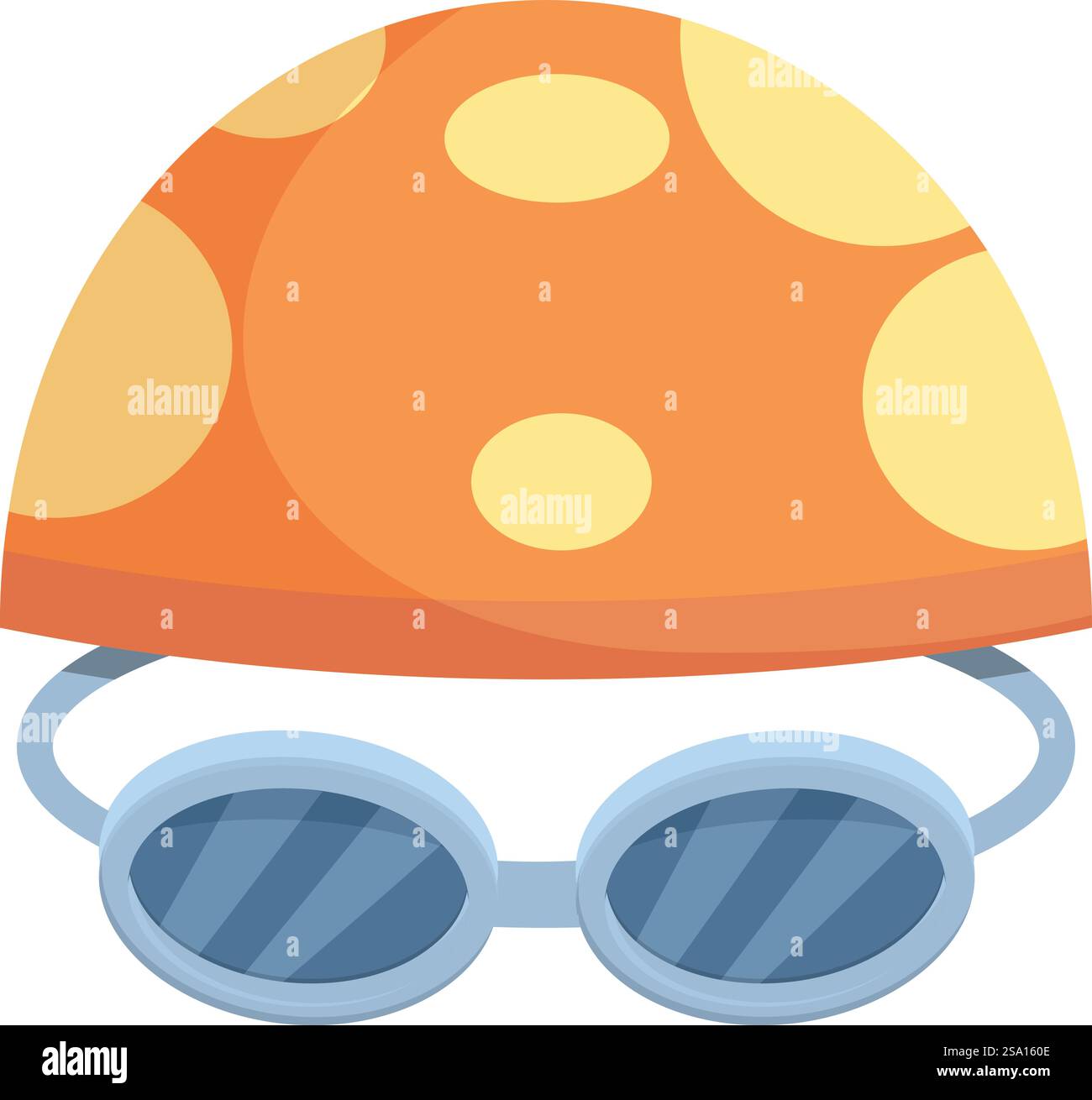 Funny kid swim cap icon cartoon vector. Beach fashion. Athlete contest ...