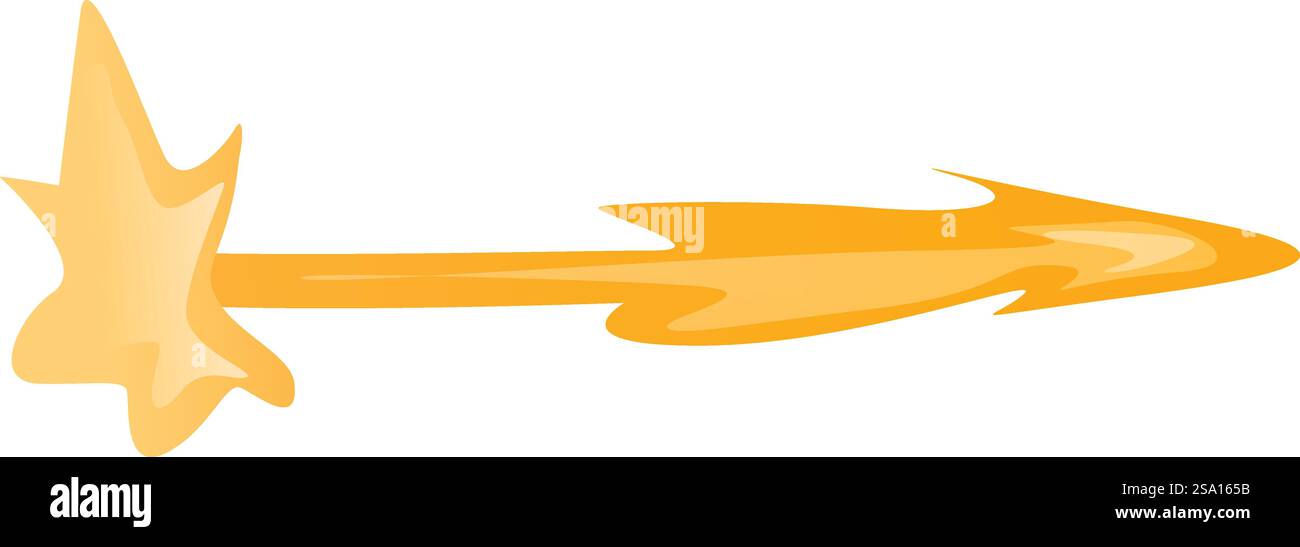 Space laser impact icon cartoon vector. Weapon bolt shot. Game fiction ...