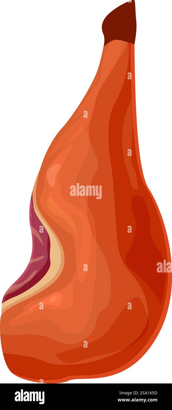 Farm pig jamon icon cartoon vector. Piglet meat. Farm cutlery. Farm pig ...