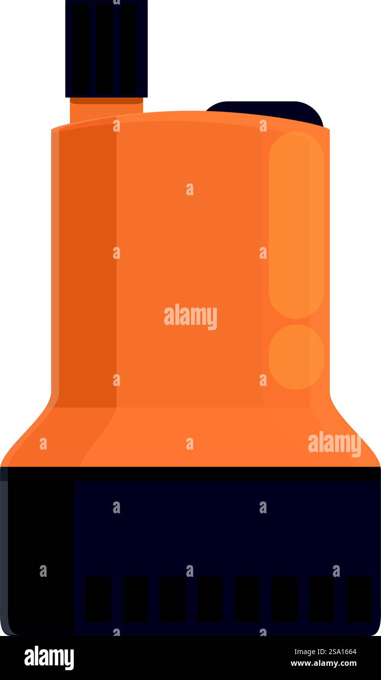 Small submersible pump icon cartoon vector. Electric equipment ...