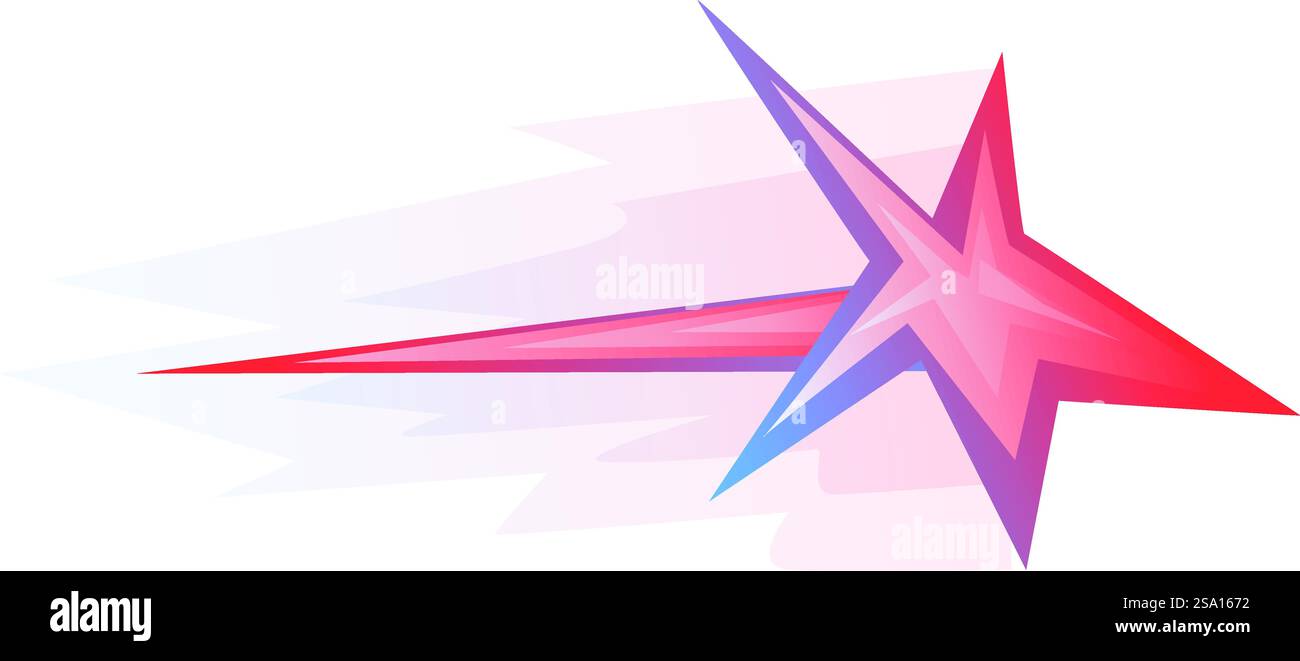 Star flash star icon cartoon vector. Fantasy effect. Impact advanced ...