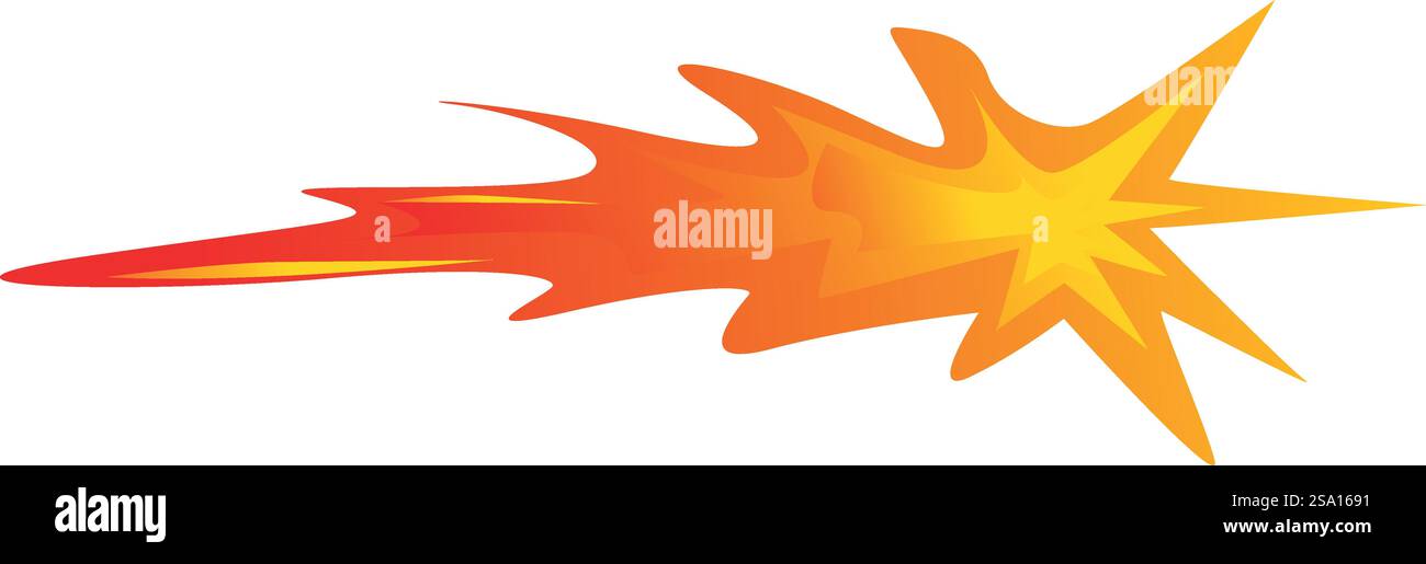 Spark fire icon cartoon vector. Laser beam gun. Blaster light. Spark ...