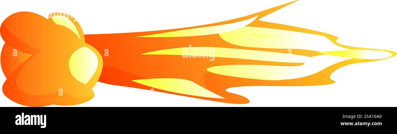 Fire laser icon cartoon vector. Gun beam. Fantasy flash effect. Fire ...