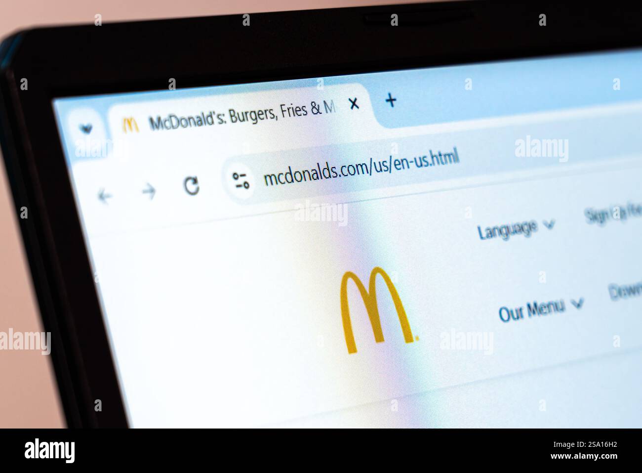 New York, USA - January 26, 2025: McDonalds official website homepage ...