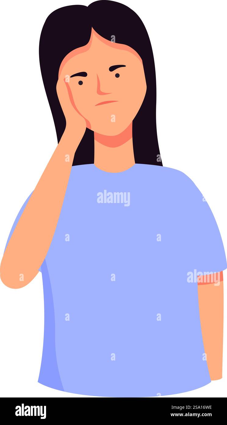 Face oral male icon cartoon vector. Molar problem. Cavity toothache ...