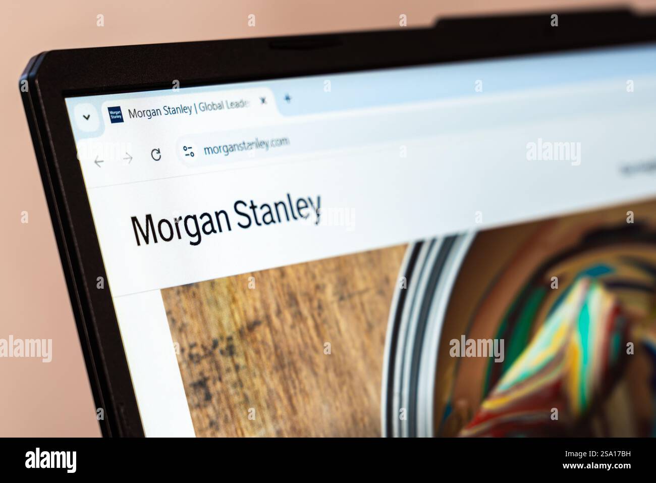 New York, USA - January 26, 2025: Morgan Stanley official website ...