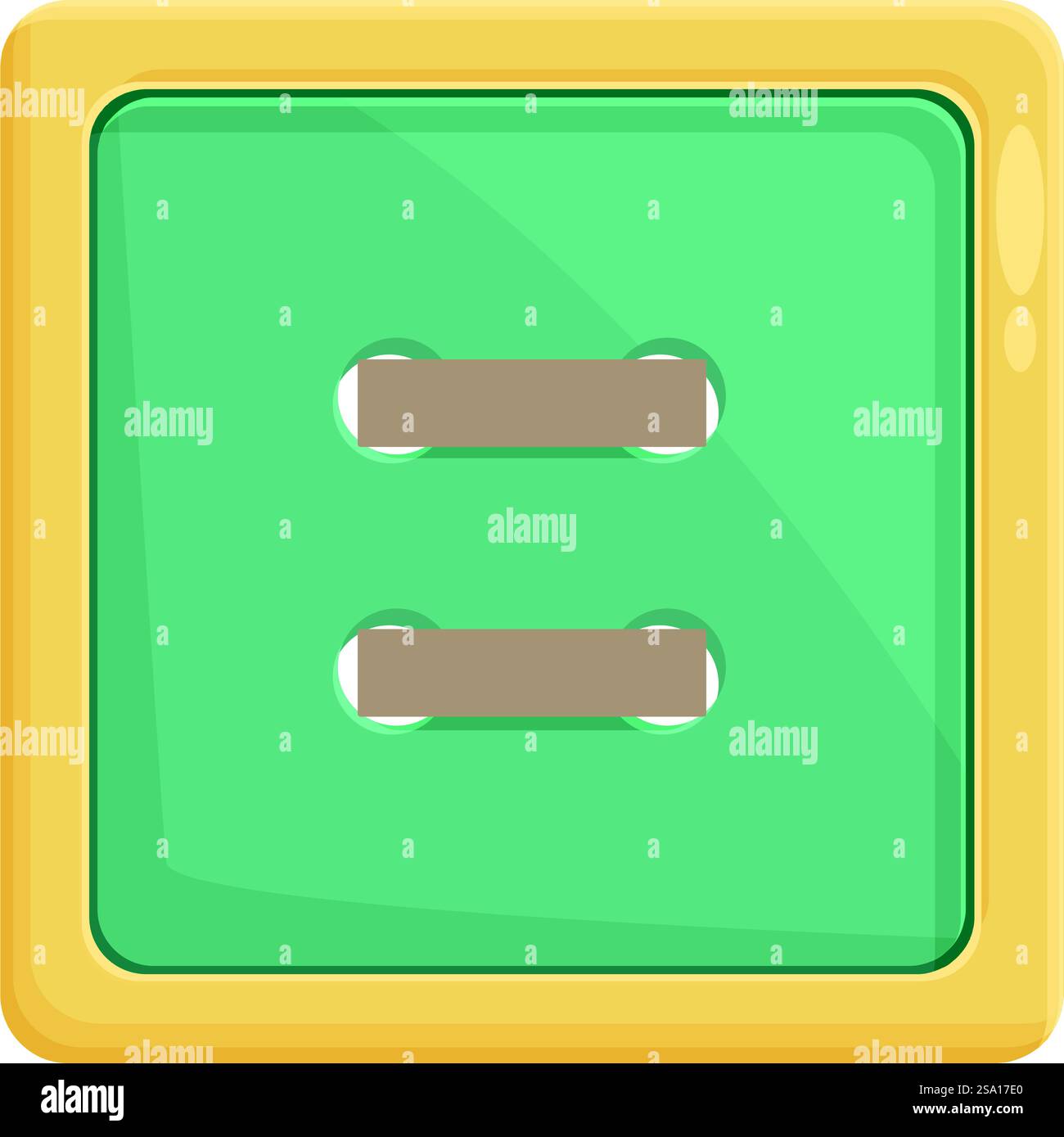 Square colorful button icon cartoon vector. Top classic denim. Tailor ...