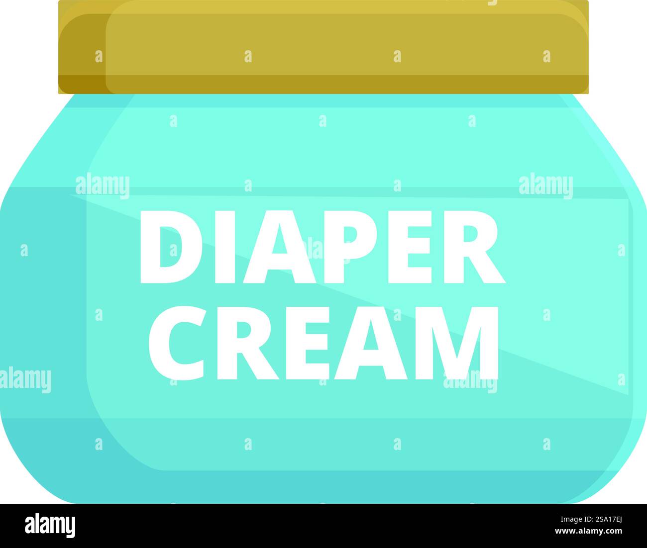 Diaper cream jar plastic icon cartoon vector. Medicinal substance ...