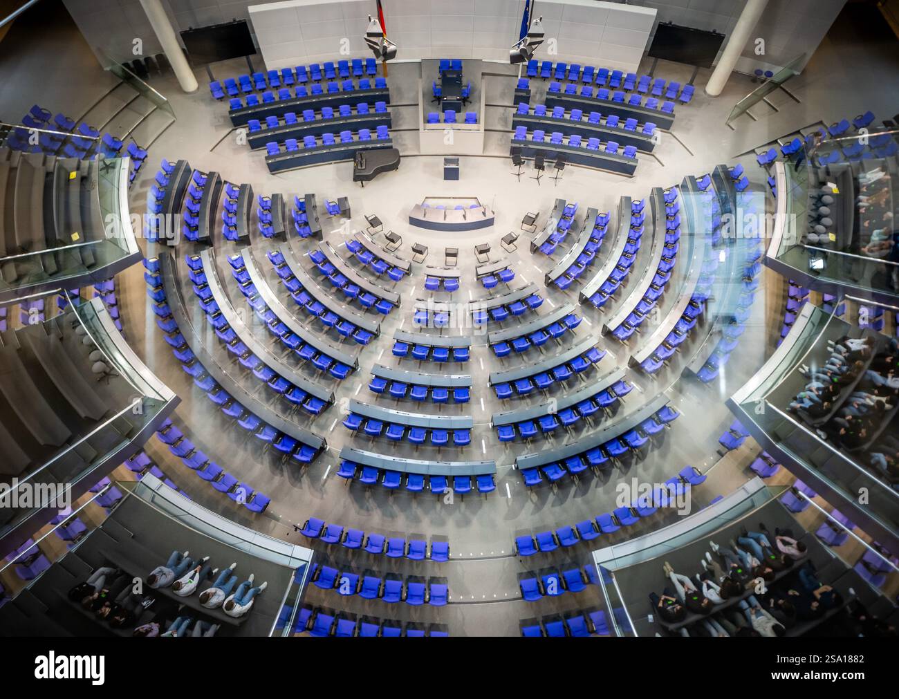 Berlin, Germany. 28th Jan, 2025. View of the plenary chamber in the ...