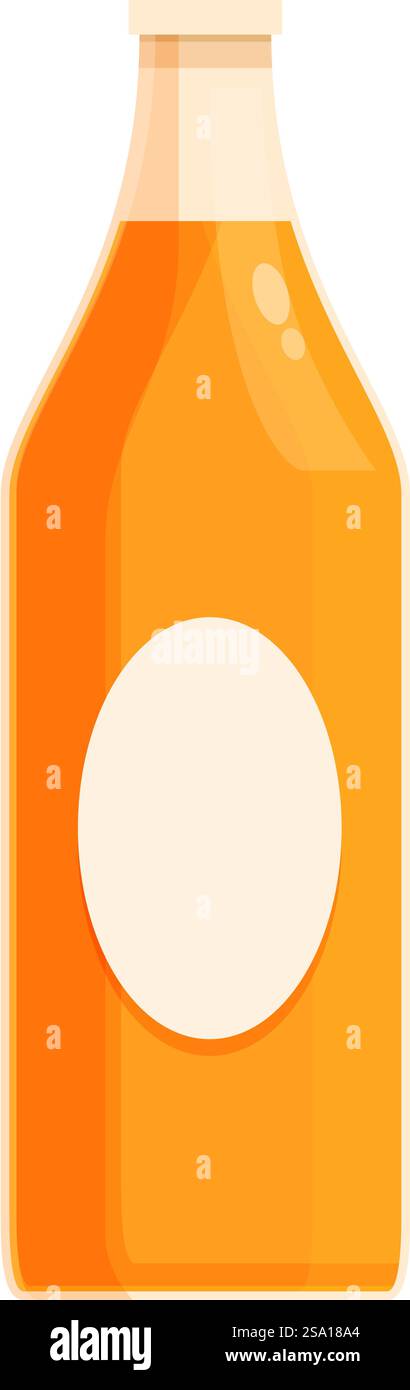 Summer nature fruit drink icon cartoon vector. Apple cider. Press punch ...