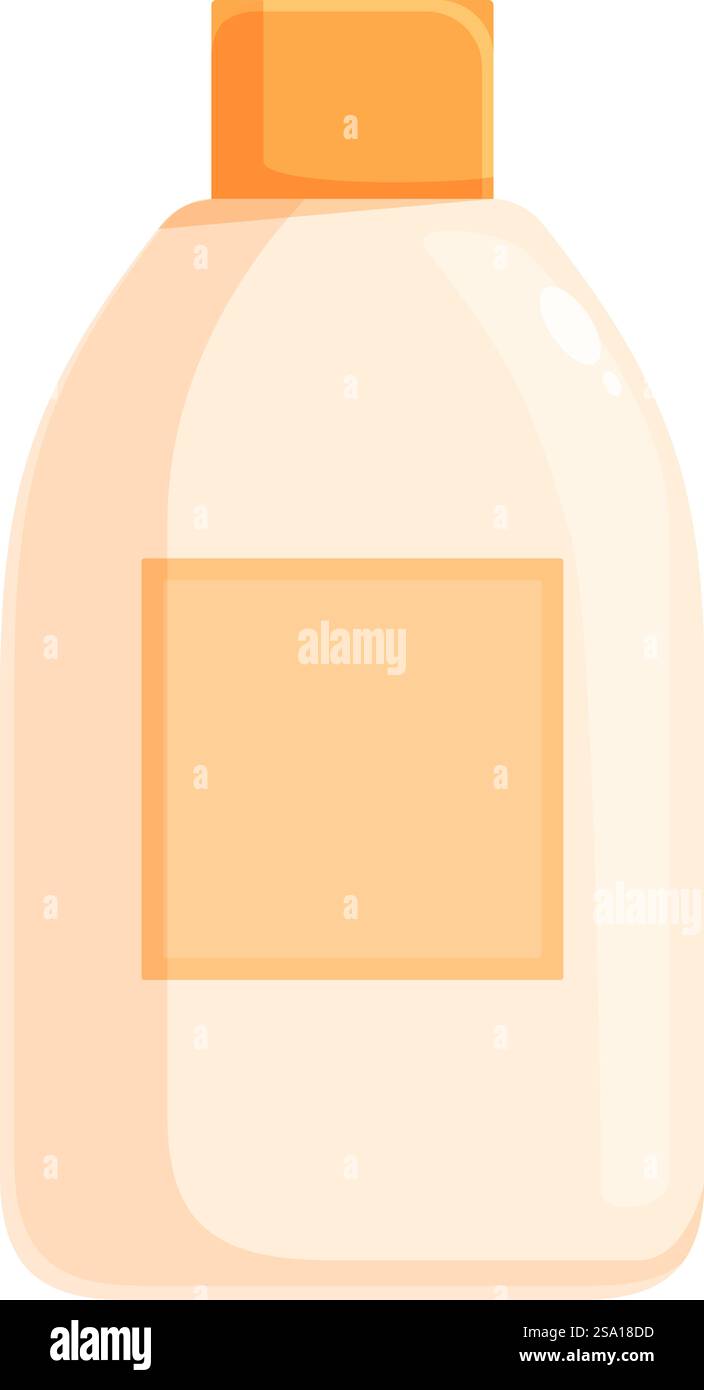 Cream bottle dispenser icon cartoon vector. Small bottom salve. Rash ...