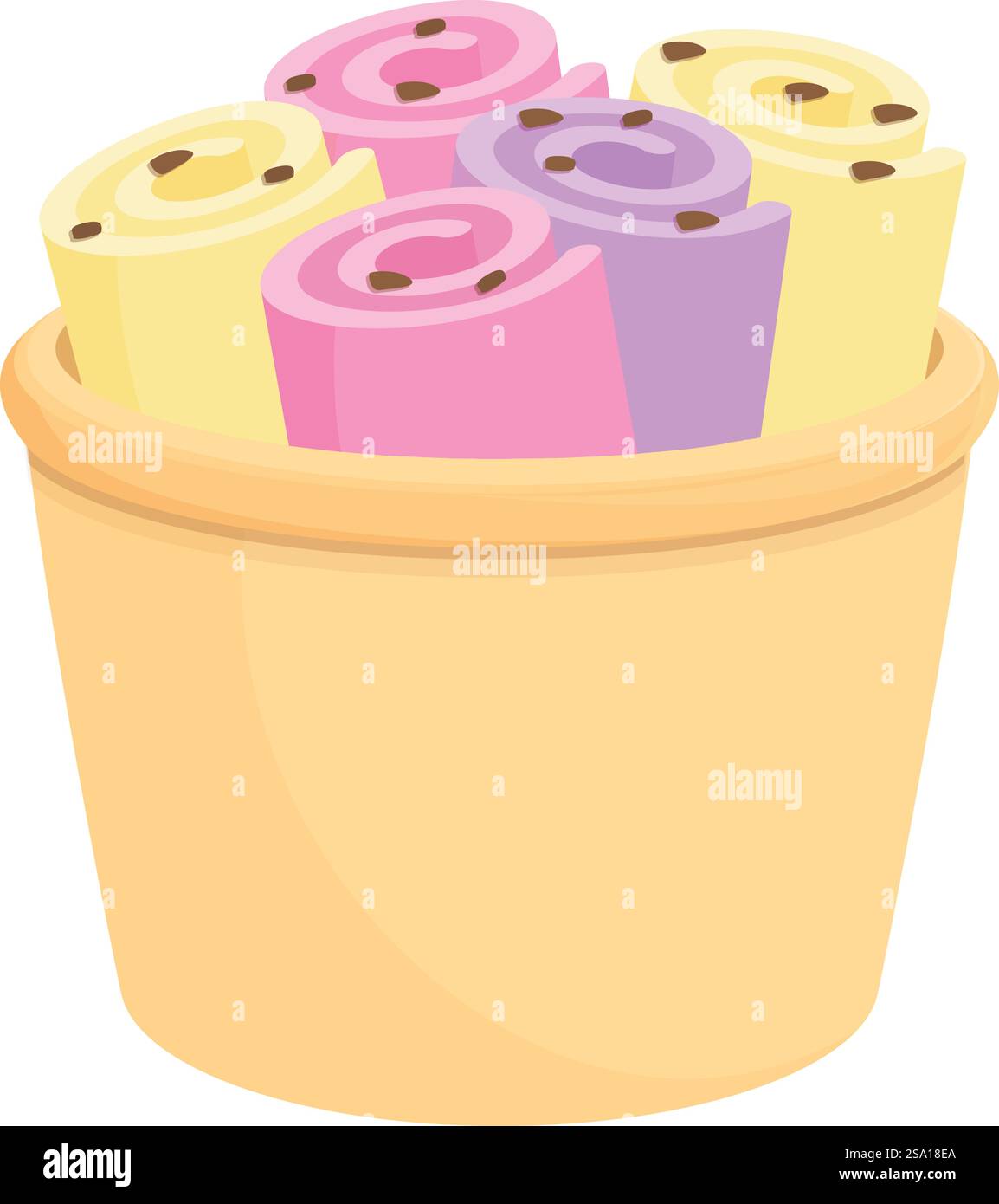 Colorful candy ice cream icon cartoon vector. Mix icy food. Chocolate ...