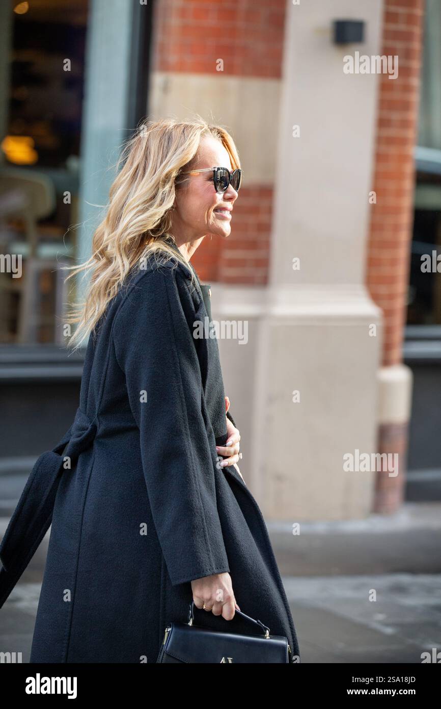 London, England, UK. 28th Jan, 2025. Amanda Holden looks stunning in ...
