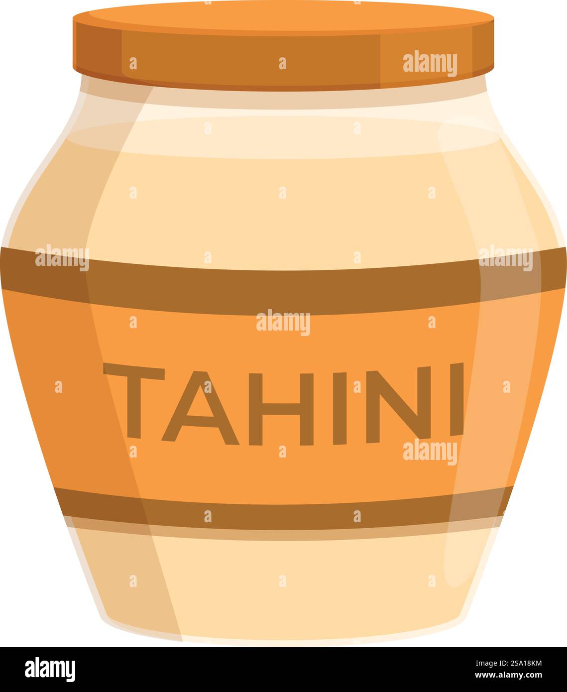 Tahini bread food icon cartoon vector. Pita greek bread. Cooking paste ...