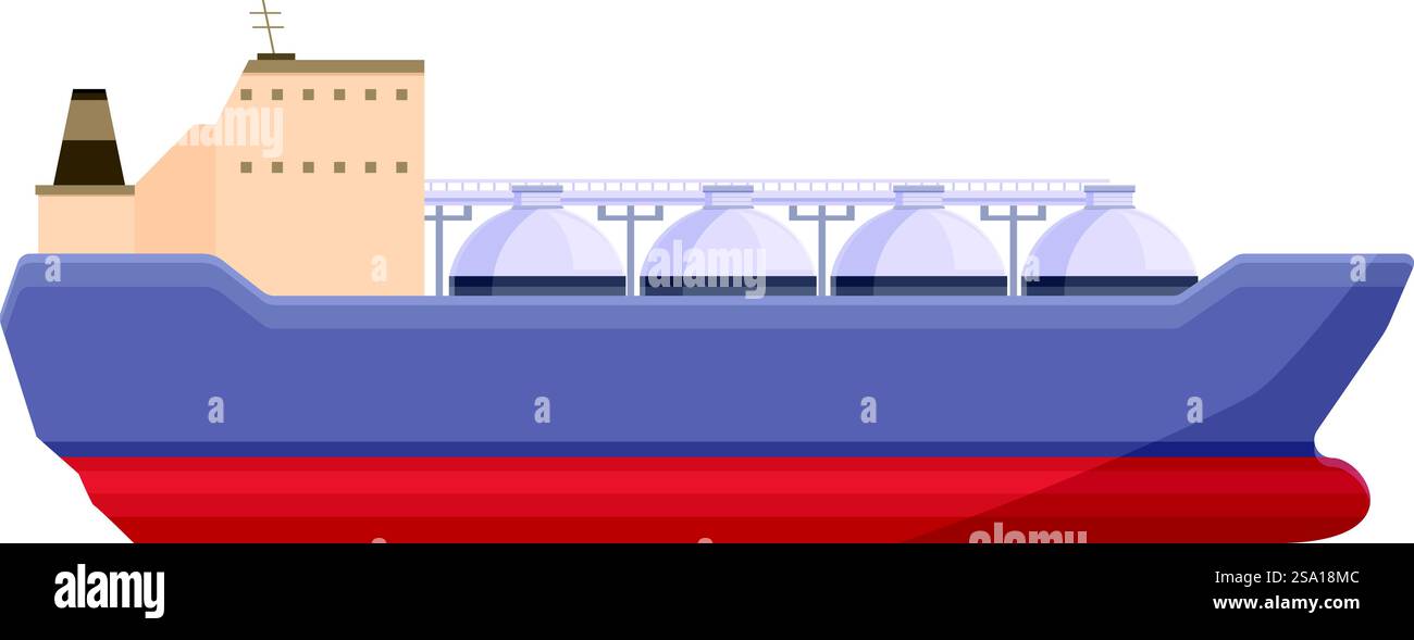 Petrol sea vessel icon cartoon vector. Truck marine. Sea terminal port ...
