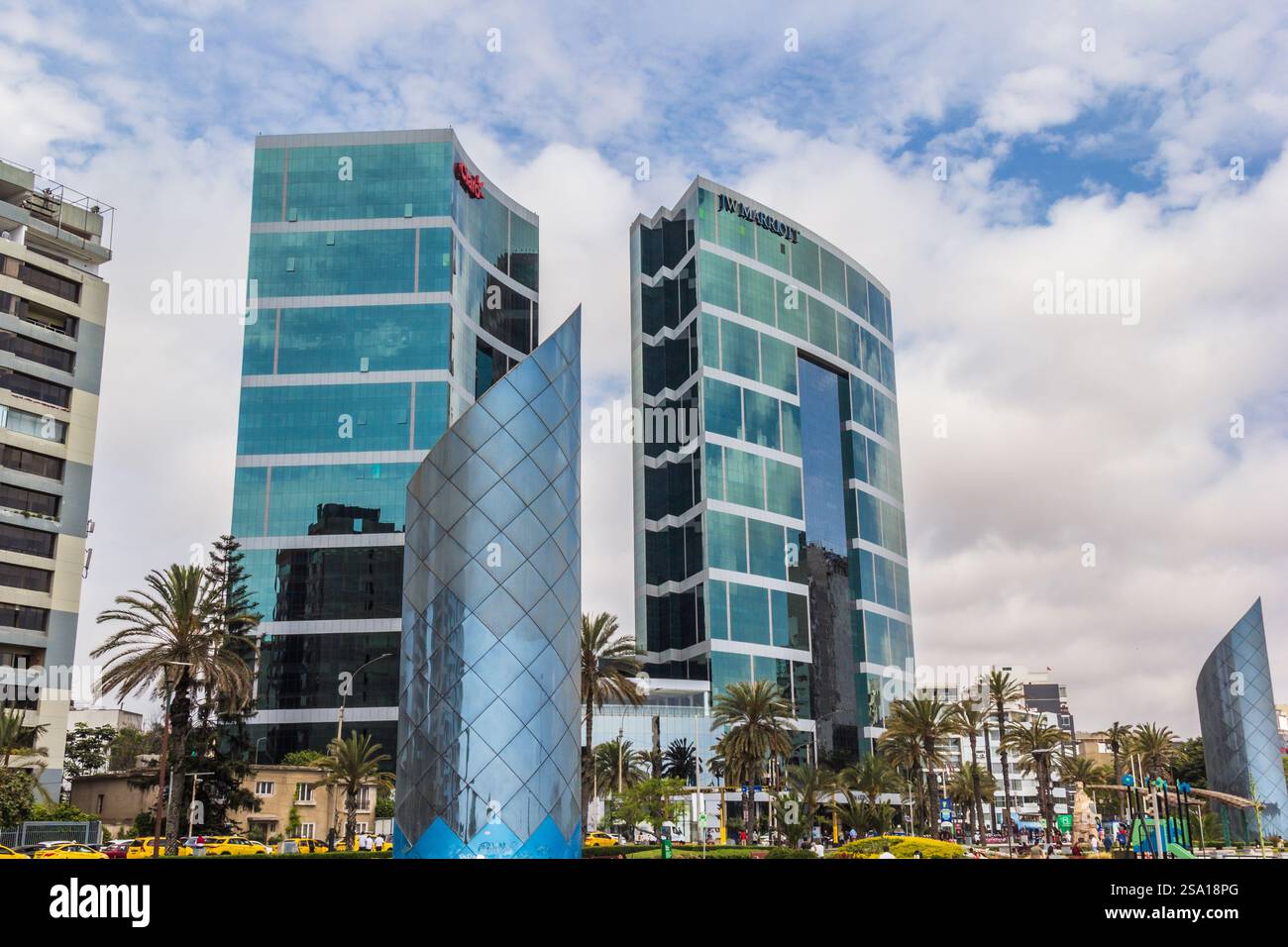 Marriott Hotel at Alfredo Salazar Park, Miraflores District - Lima ...