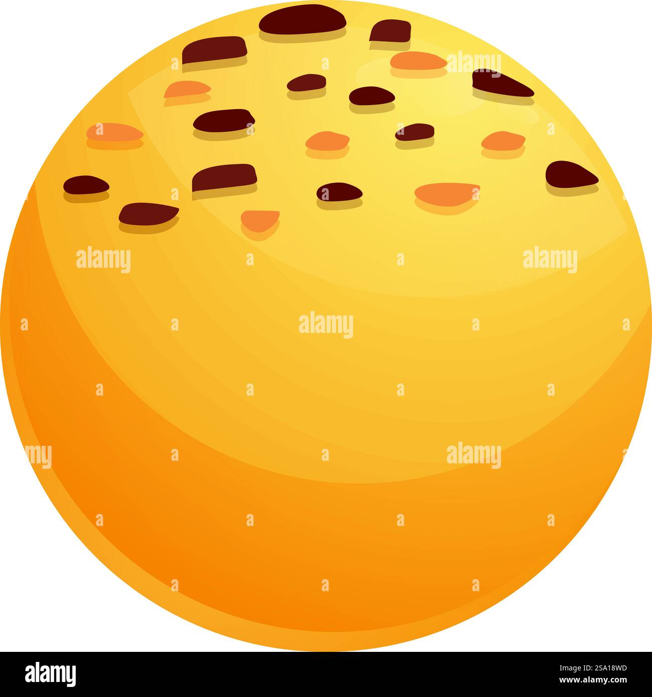 Milk cocoa bomb icon cartoon vector. Sugar hot ball. Candy dessert ...