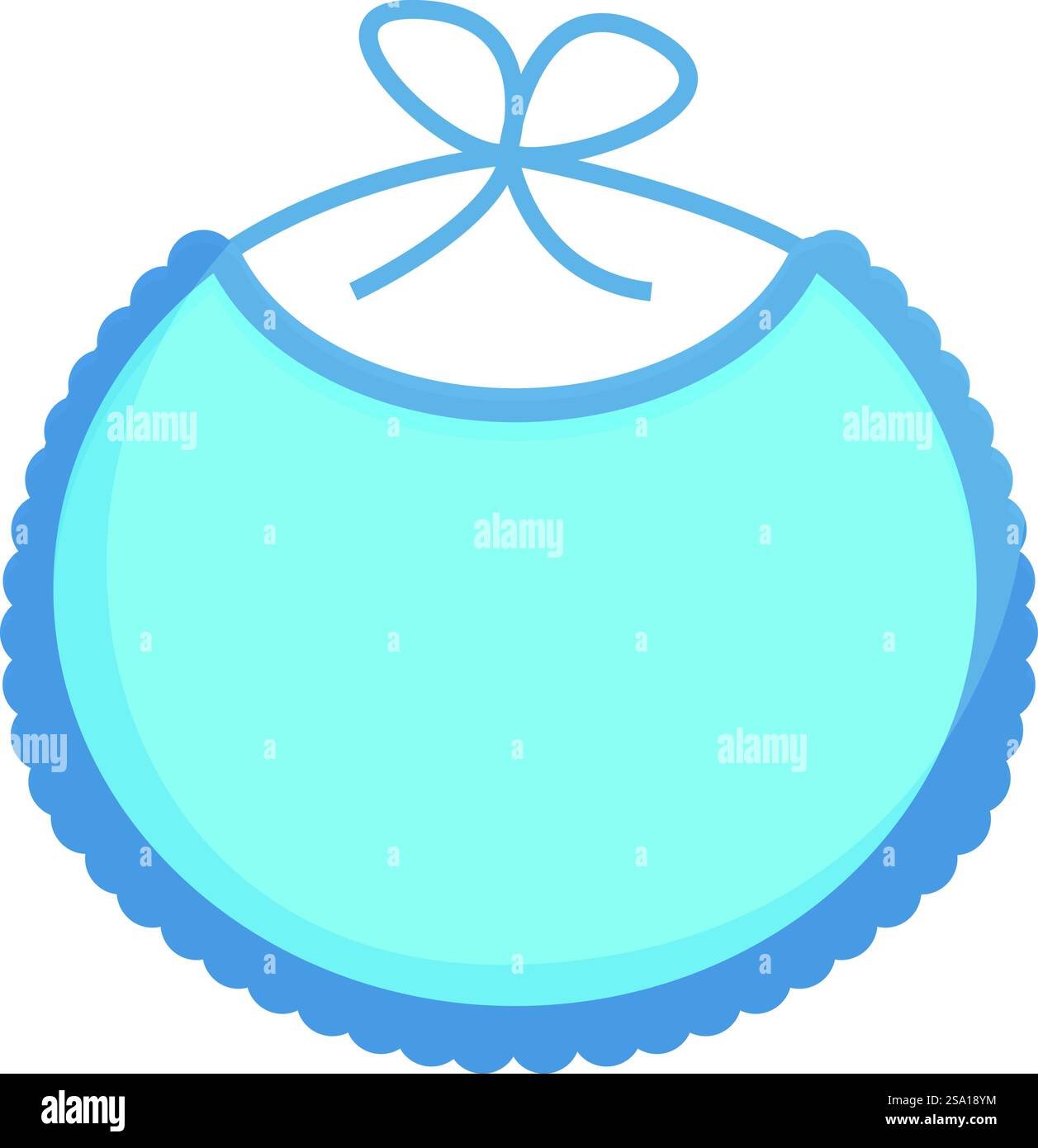 Blue sky bib icon cartoon vector. Kid infant care. Son dry silicone ...