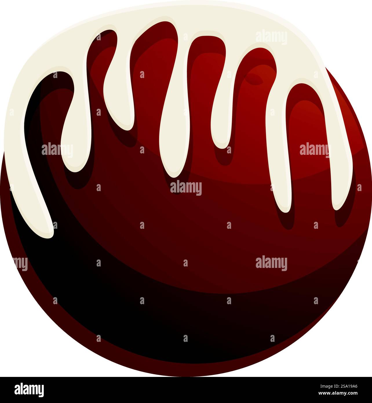 Milk cocoa bomb icon cartoon vector. Candy ball. Coffee milk gourmet ...