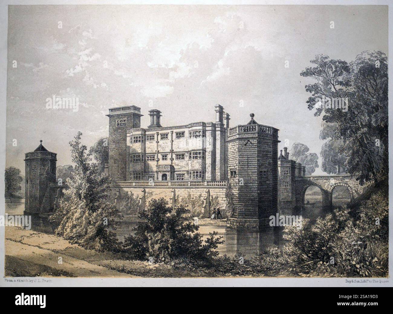 Illustration from a book: The baronial halls, and ancient picturesque ...