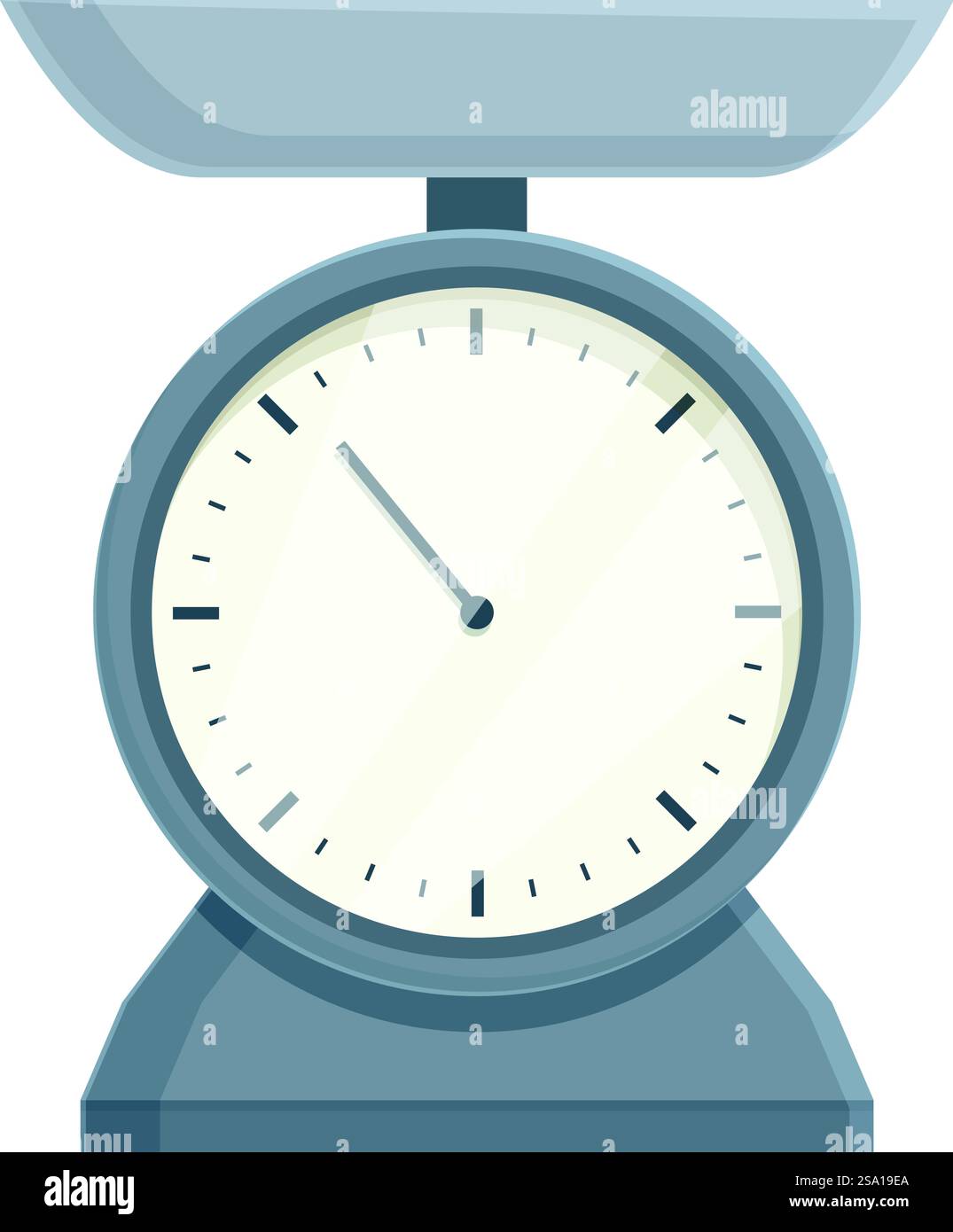 Circle scales icon cartoon vector. Kitchen home tool. Utensil device ...