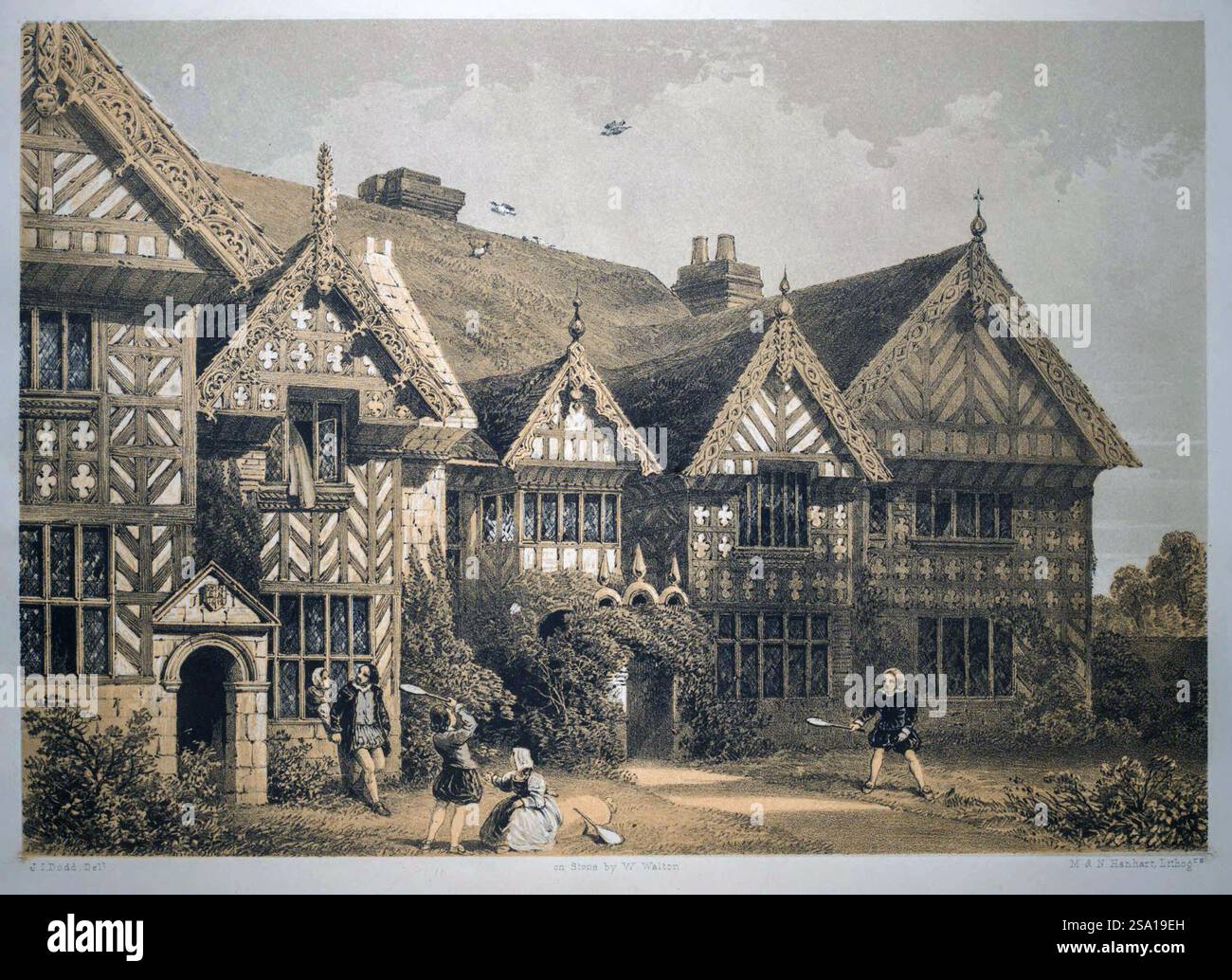 Illustration from a book: The baronial halls, and ancient picturesque ...