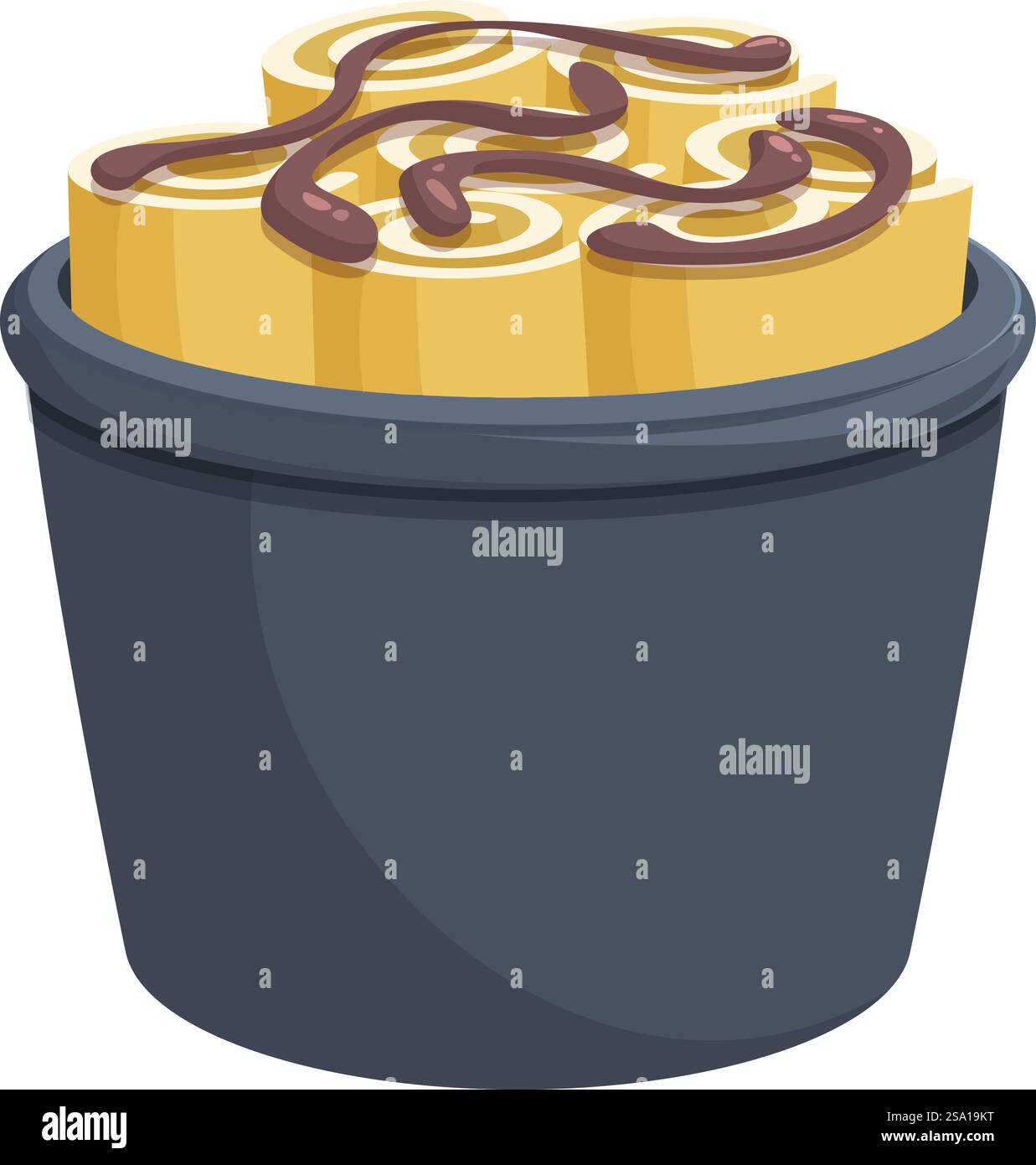 Menu pastry food icon cartoon vector. Ice cream fried. Berry party ...