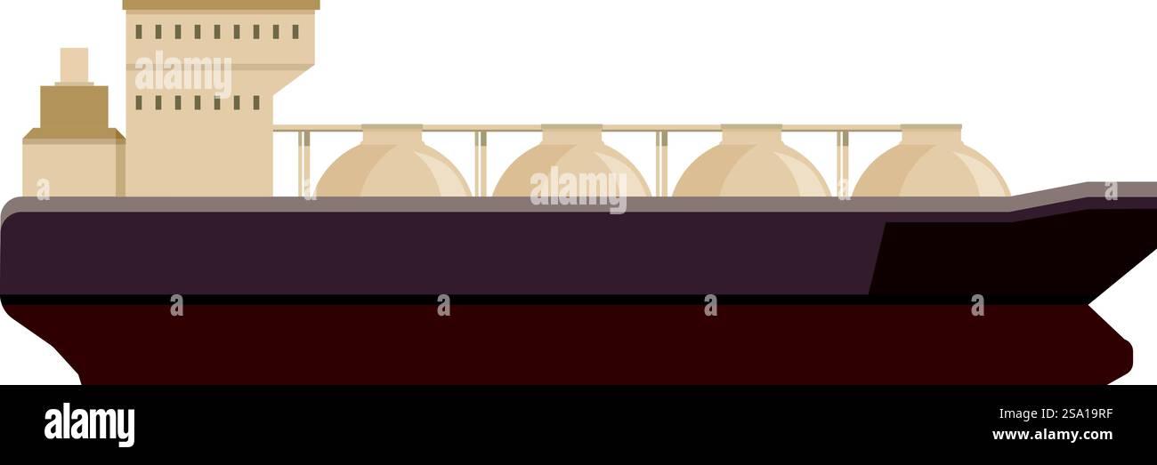 Maritime power marine icon cartoon vector. Petrol sea vessel. Gas ...