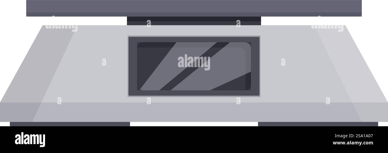 Scales libra icon cartoon vector. Digital dial scale. Mass equipment ...