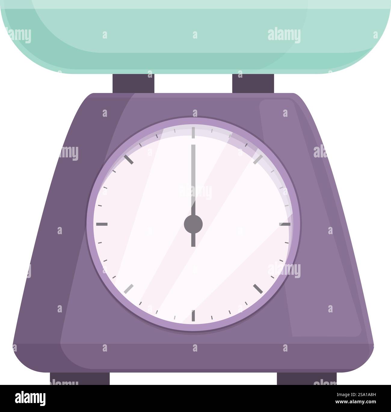 Scale product digital icon cartoon vector. Kitchen scales. Domestic ...