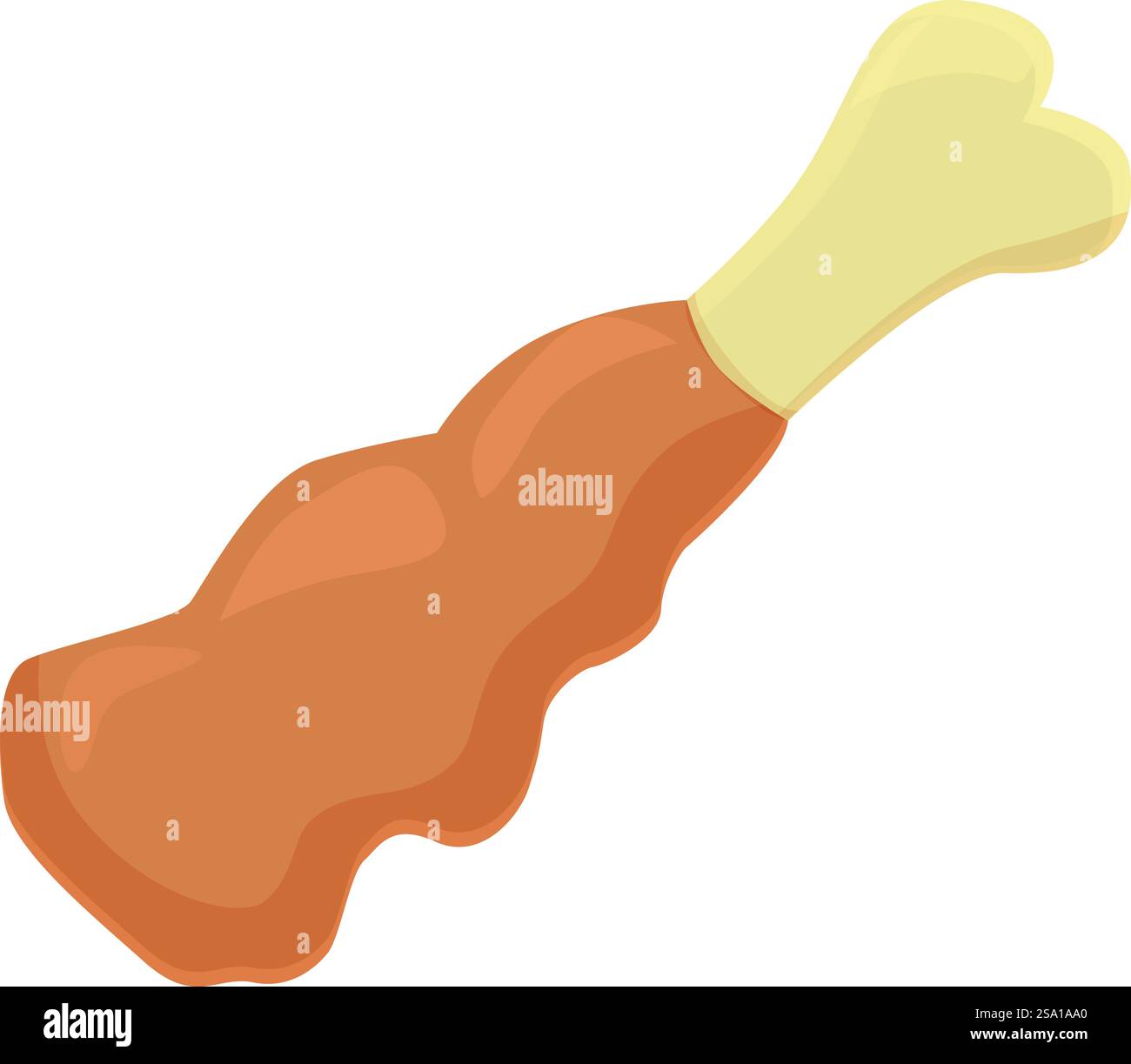 Chicken leg waste icon cartoon vector. Organic food sort. Energy power ...