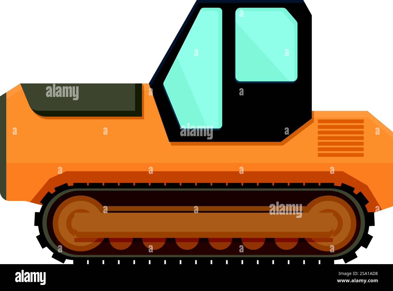 Vehicle crawler icon cartoon vector. Car industrial lift. Boom cargo ...