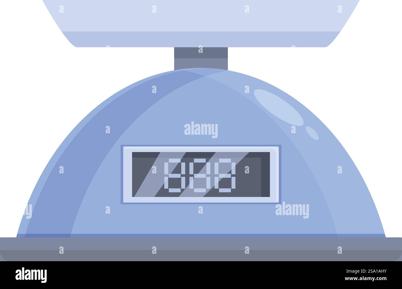Compare scales icon cartoon vector. Digital electronic scale. Mass ...