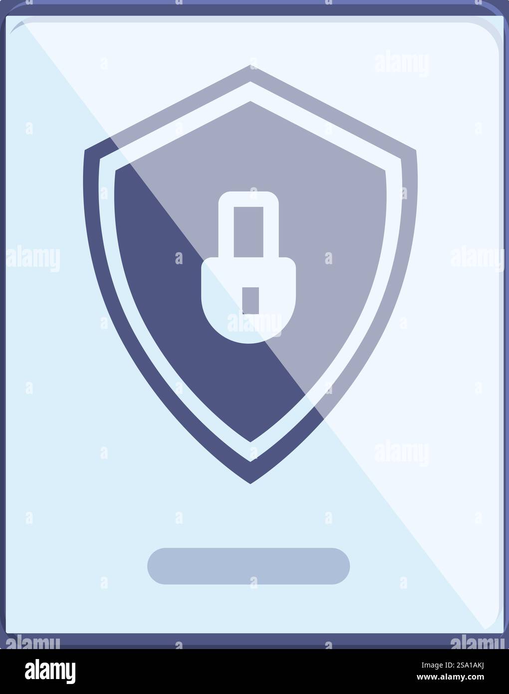 Lock online icon cartoon vector. Parental control. Family member access ...