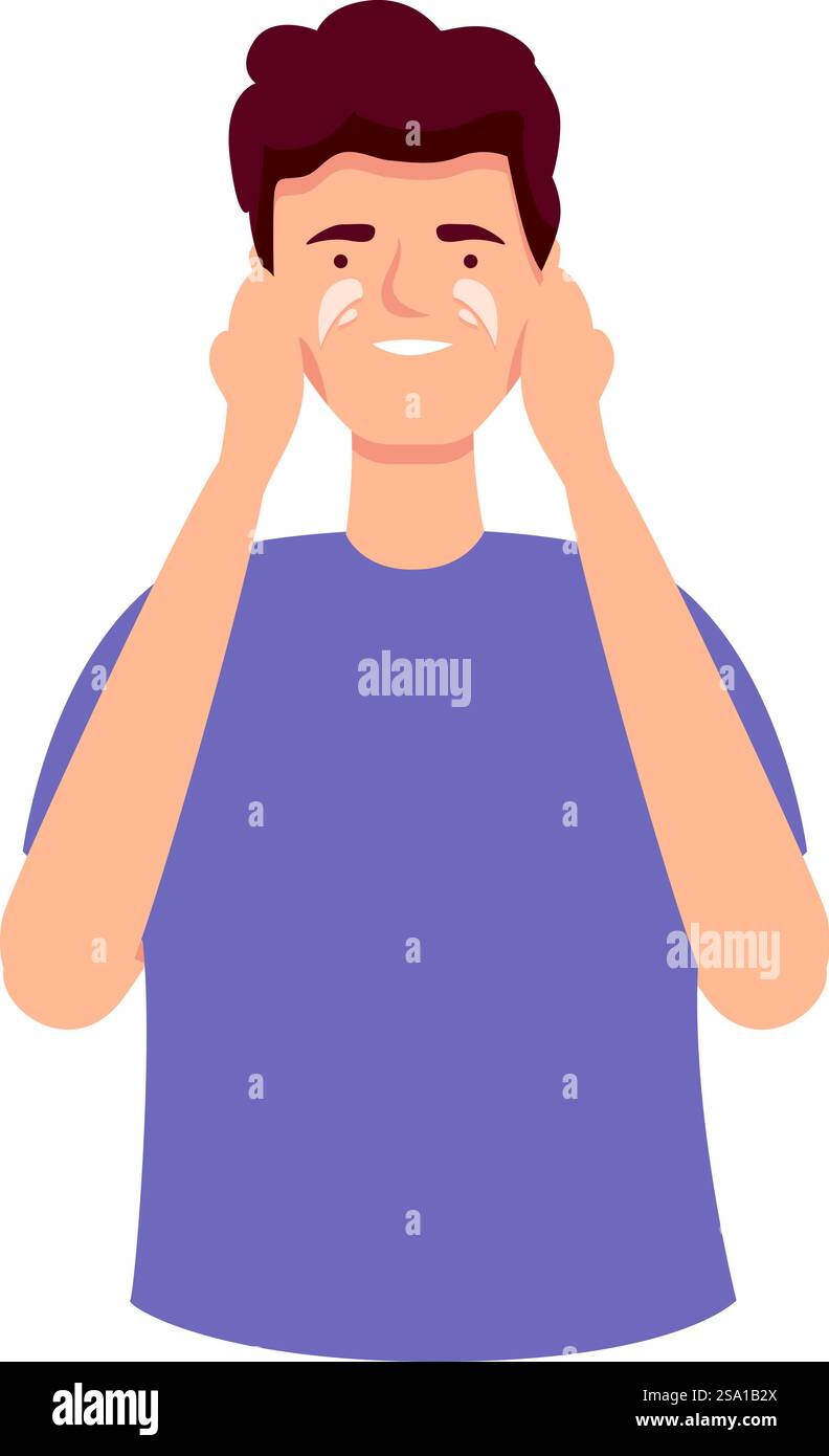 Smiling blade face icon cartoon vector. Cosmetic smile. Person clean ...