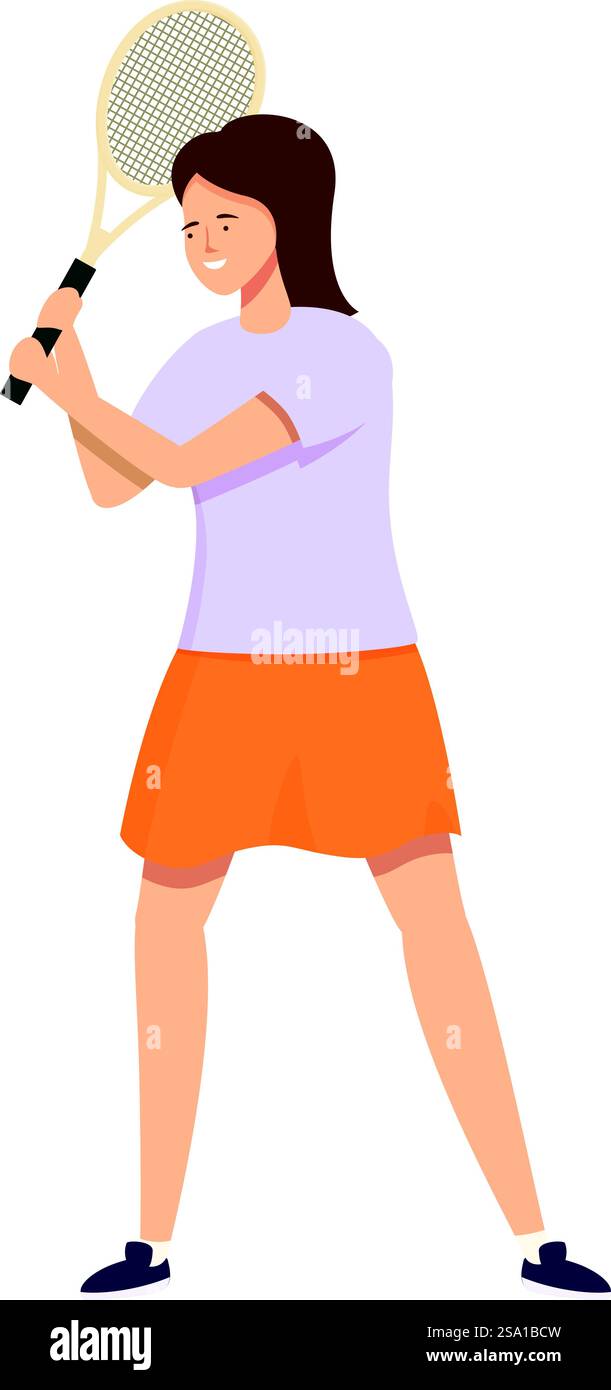 Female tennis coach Stock Vector Images - Alamy