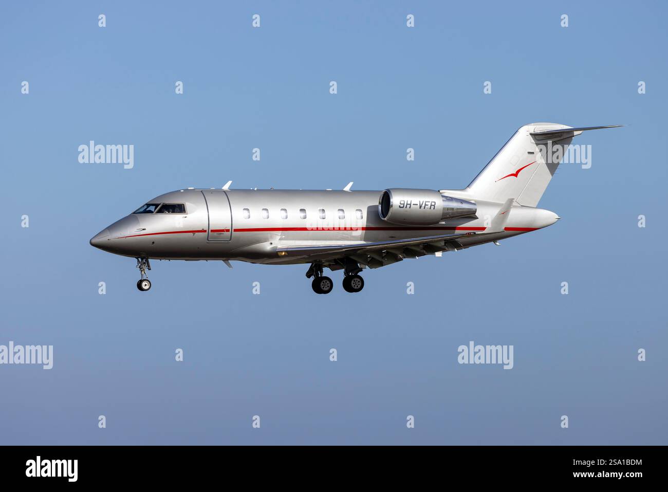 VistaJet Bombardier CL-600-2B16 (Reg: 9H-VFR), a recent addition to the ...