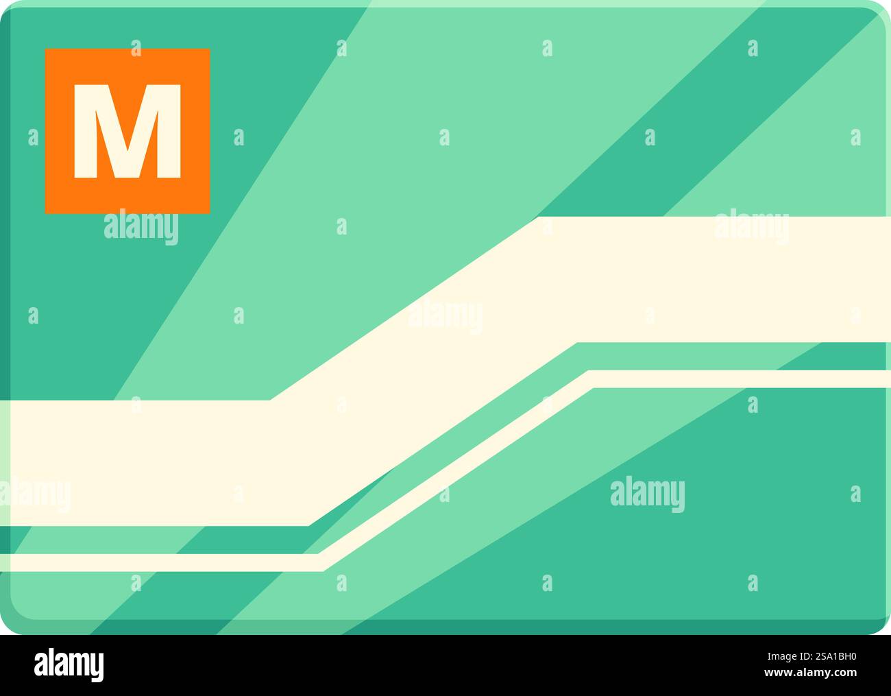 Metro travel card icon cartoon vector. City transport. Atm railway ...