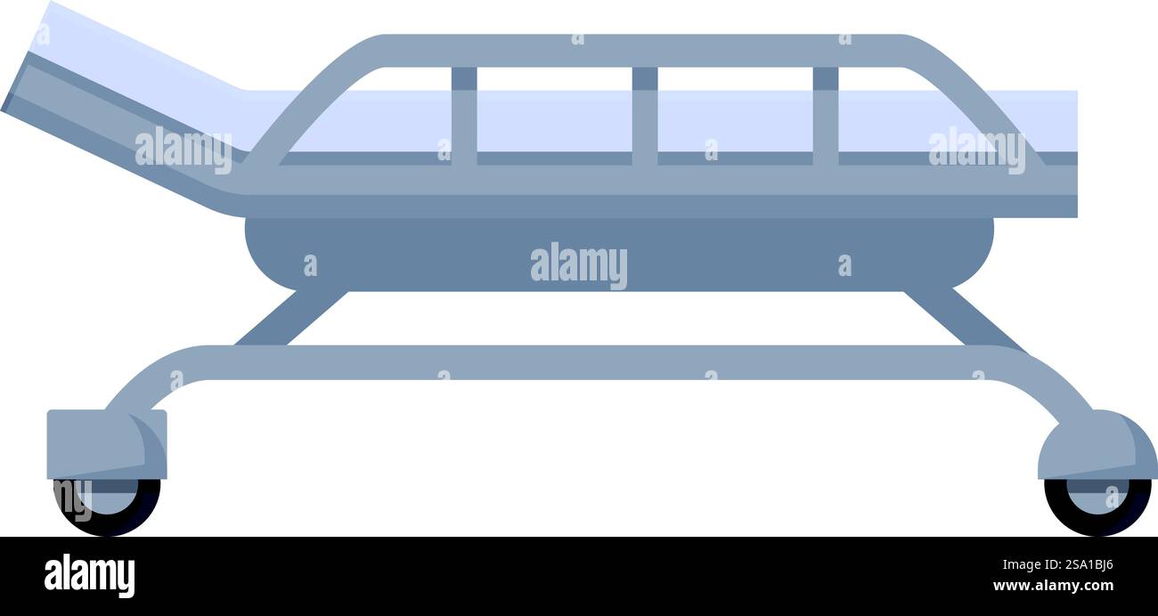 Portable hospital bed icon cartoon vector. Doctor clinic. Recovery unit ...