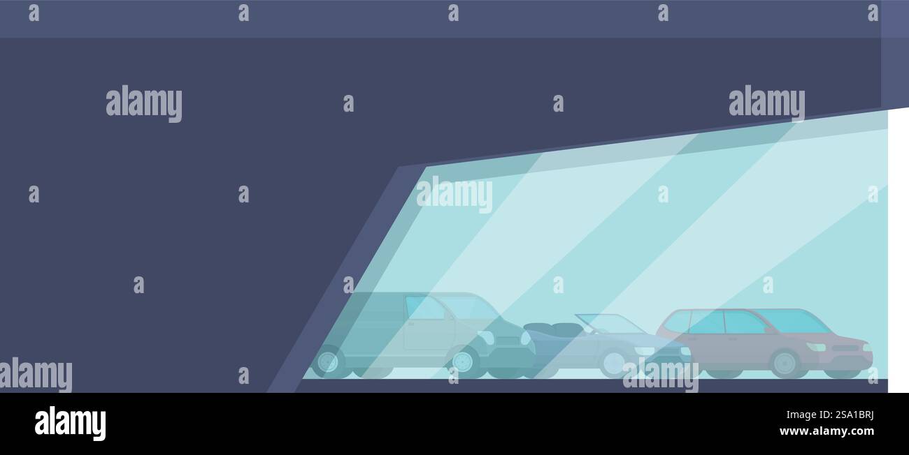 Car showroom icon cartoon vector. Auto shop garage. Vehicle sale. Car ...