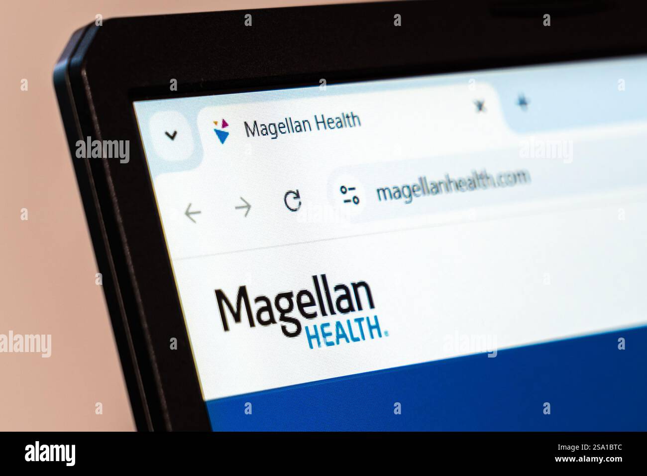 New York, USA - January 26, 2025: Magellan Health website homepage ...